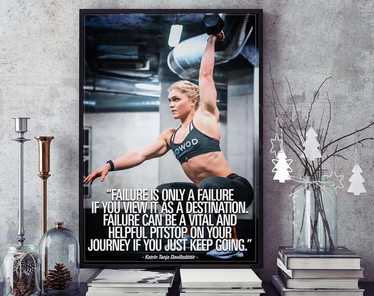Female Crossfit Motivation Quotes Poster Quote Motivational | Etsy