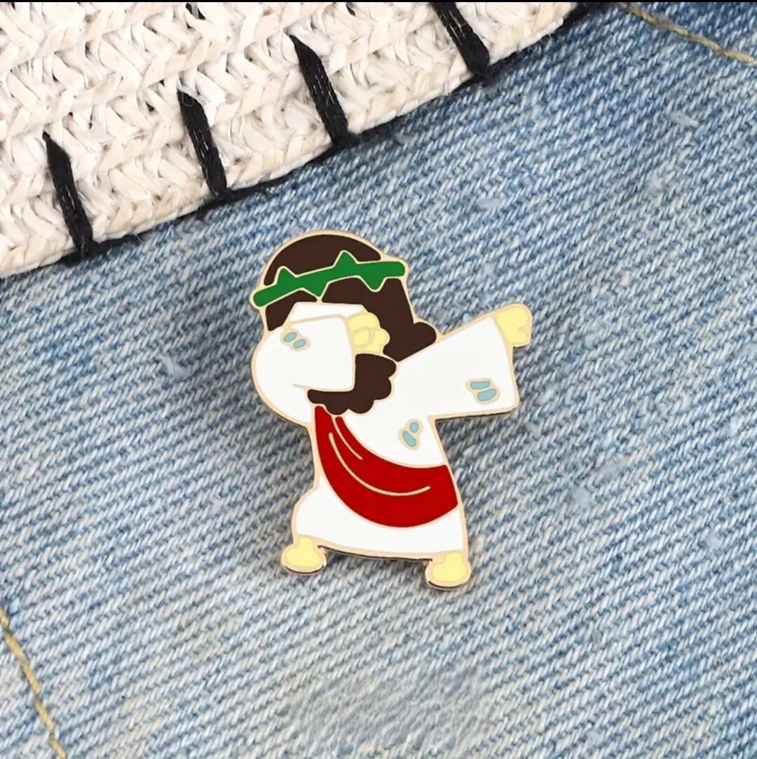 Jesus Pin Dabbing Christ Christ Lapel Brooch Messiah Enamel - Etsy