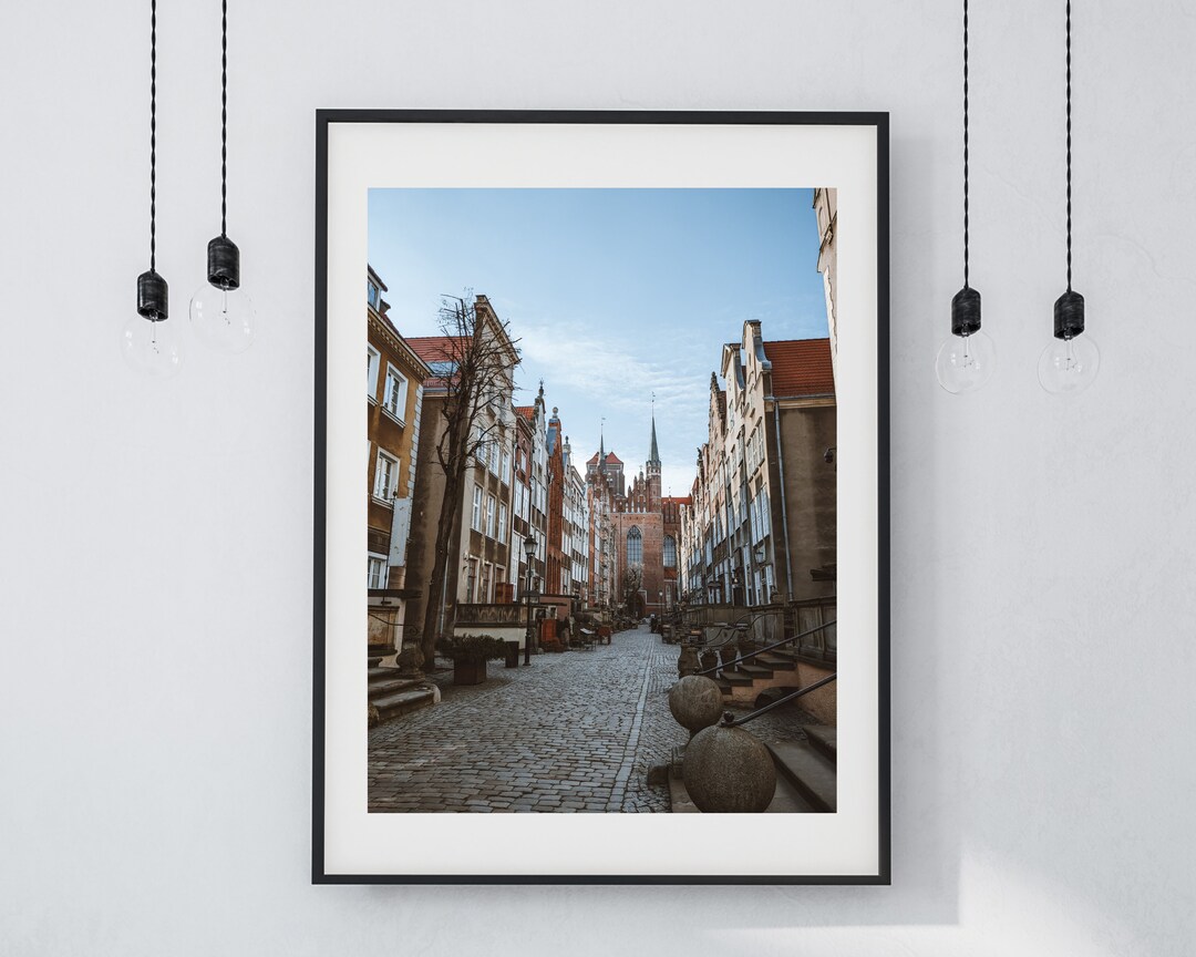 Gdansk Old Town Print Mariacka Photo, Poland Travel, Unframed Wall Art ...