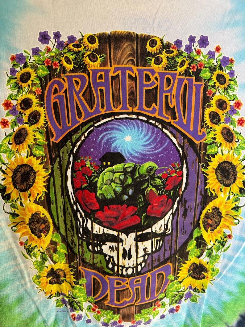 Grateful Dead Terrapin Station Tie Dye T Shirt,skull Roses Shirt ...