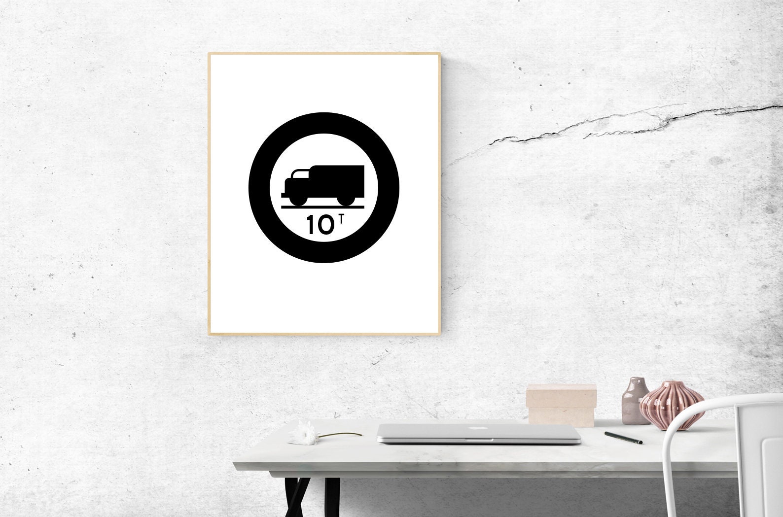 French Lorry Poster, Camion Français, Illustration, Poster, Quirky ...
