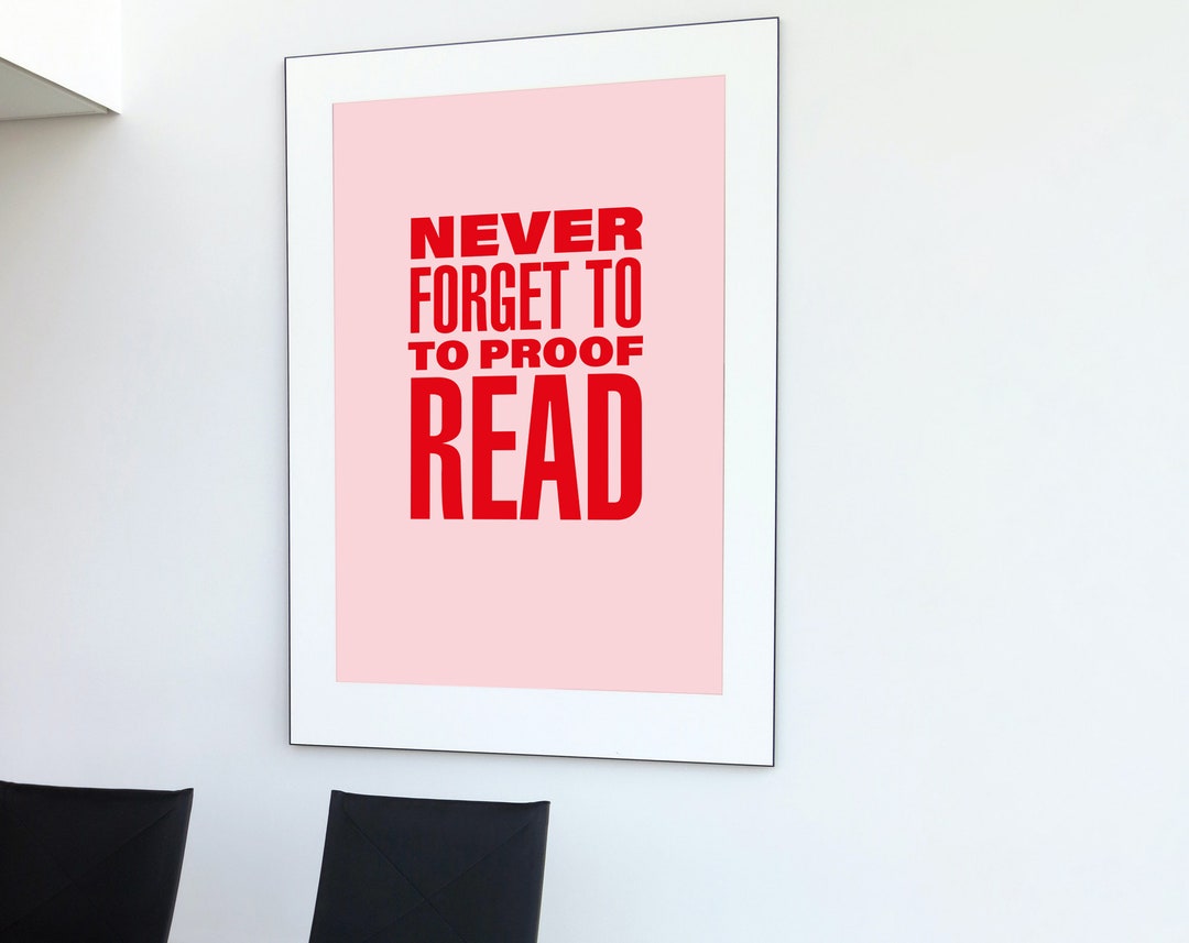 Proof Read, Proof Reading, Copywriter, Copywriting Poster, Educational ...