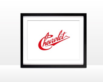 Vintage Chevrolet Script - Etsy