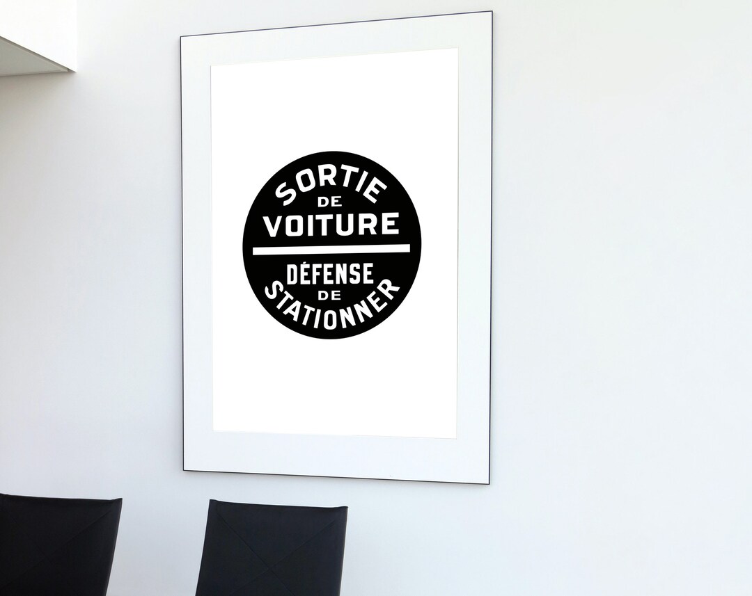 Sortie De Voiture, Garage Exit, Old Traffic Sign, Panneau Ancien ...