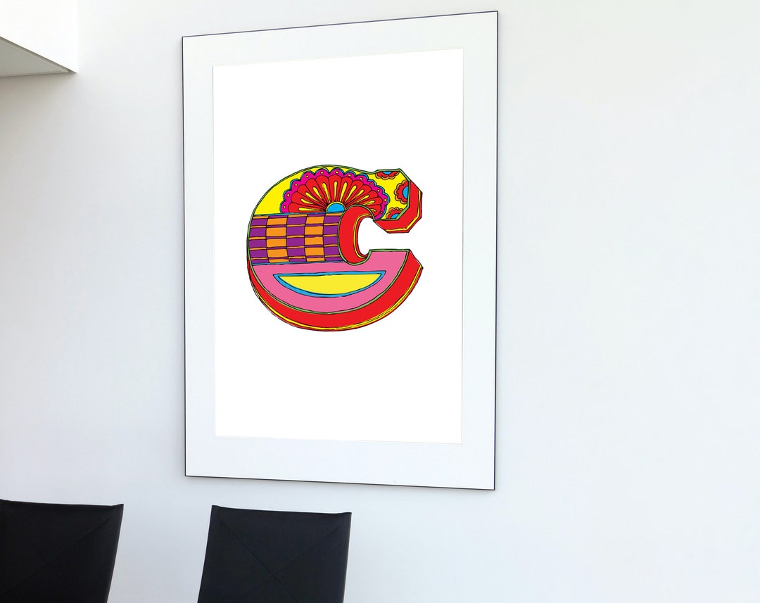 Letter C Illustration Poster - Etsy