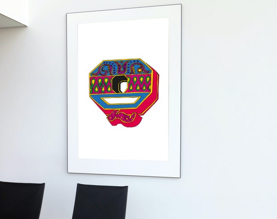Letter Q Illustration Poster - Etsy