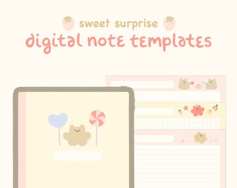Cute Digital Note Templates: Froggy Fun for Goodnotes, Samsung Notes ...