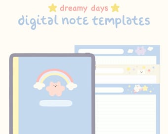 Cute Digital Note Templates: Froggy Fun for Goodnotes, Samsung Notes ...
