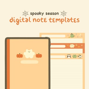 Cute Halloween Digital Stickers Spooky Season Goodnotes - Etsy