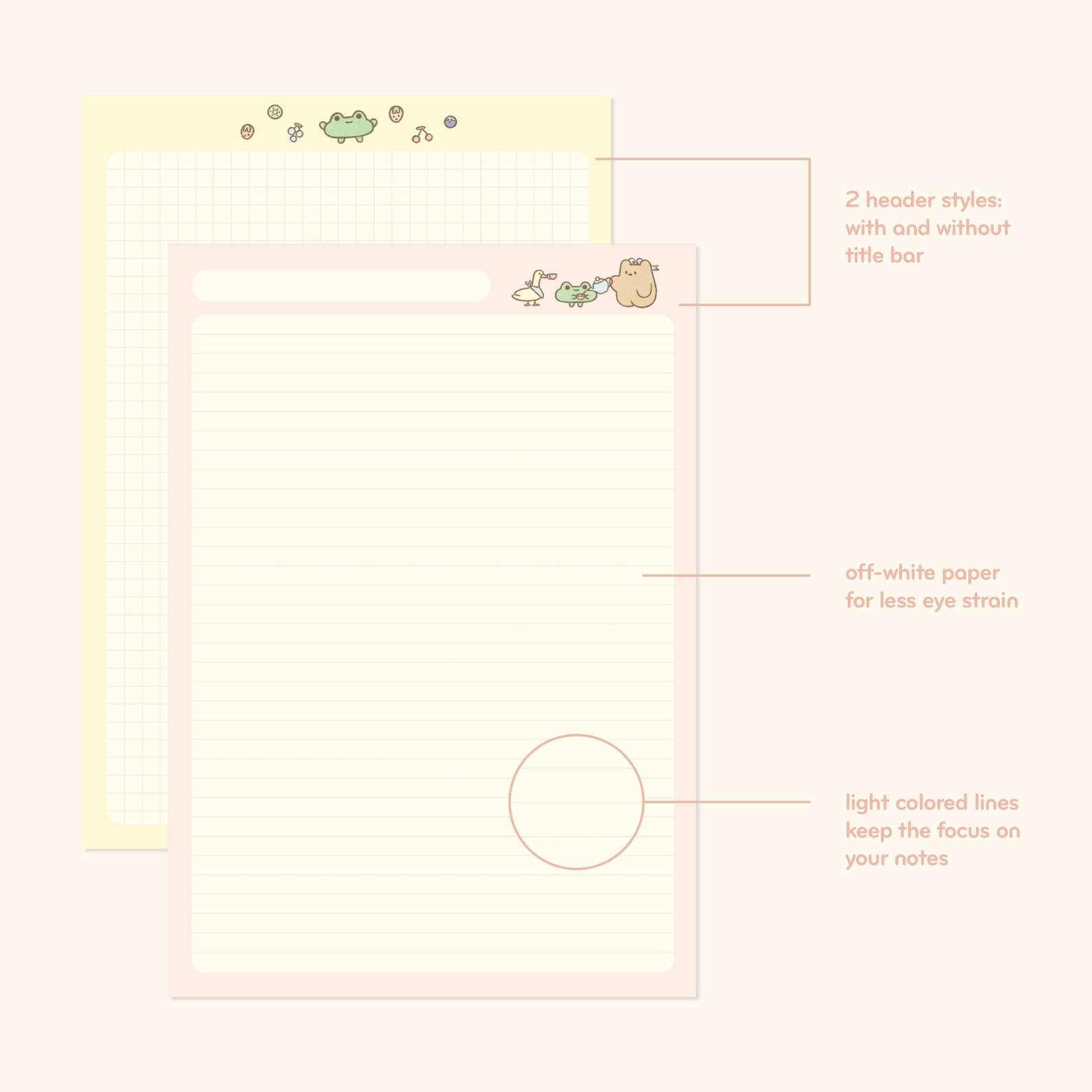 Cute Pink Digital Notebook Template: High Tea | Goodnotes, Samsung ...