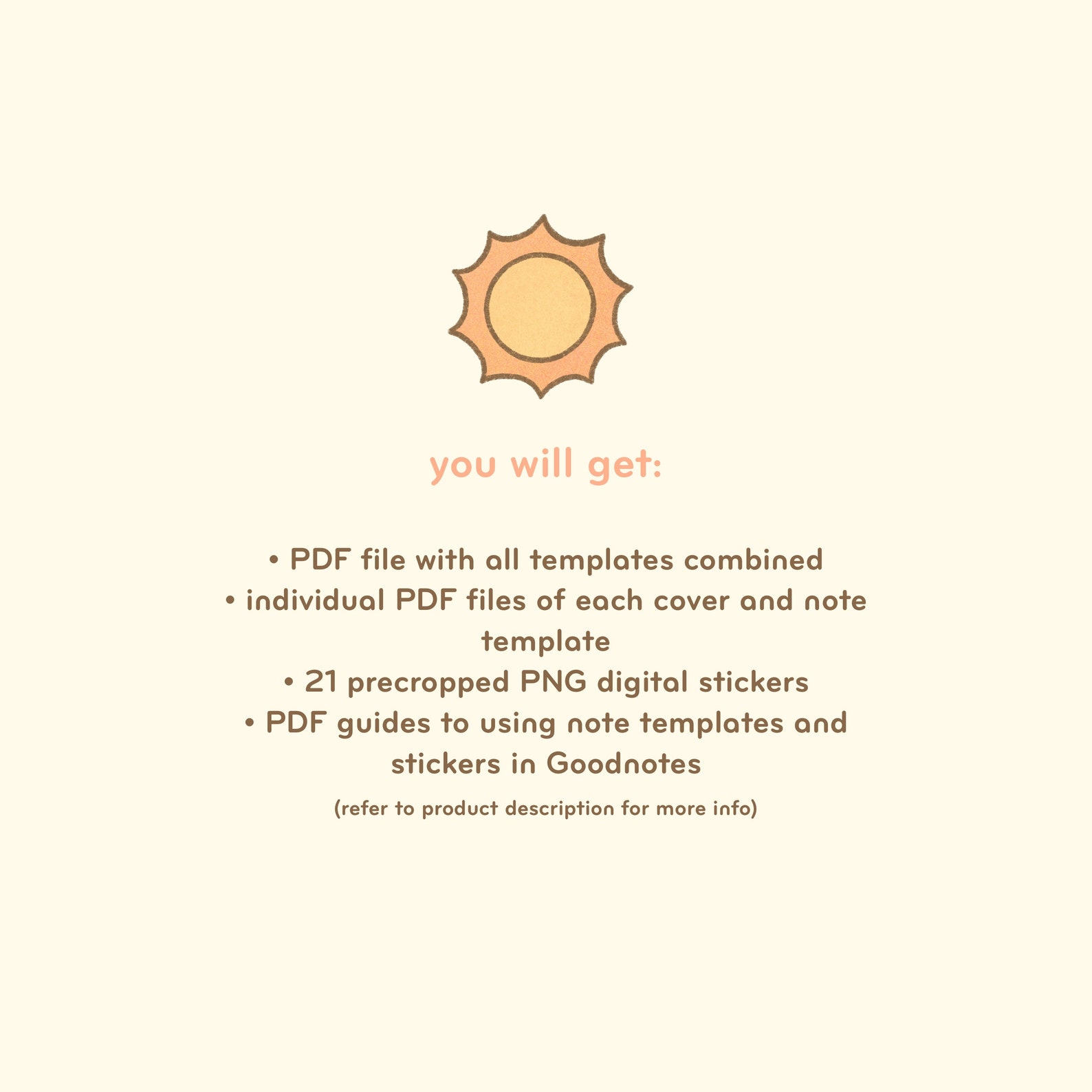 Cute Digital Notebook Template: Summer Fun Goodnotes, Samsung Notes ...