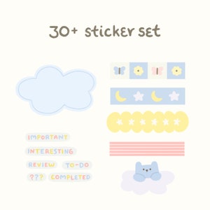 Cute Digital Note Templates: Dreamy Days | for Goodnotes, iPad ...