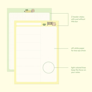 Cute Yellow Digital Notebook Template: School Time | Goodnotes, Samsung ...