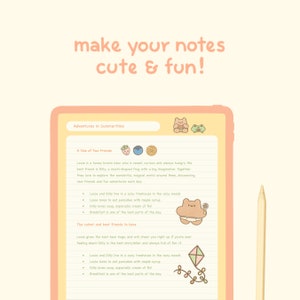 Cute Digital Notebook Template: Summer Fun | Goodnotes, Samsung Notes ...