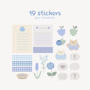 Cute Digital Notebook With Tabs: Fruit Bear Bundle | for Goodnotes ...