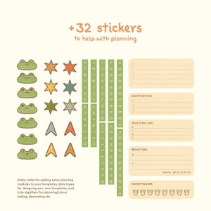 Cute Frog Undated Digital Planner | for Goodnotes, Samsung Notes, Ipad ...