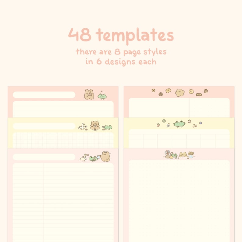 Cute Pink Digital Notebook Template: High Tea Goodnotes, Samsung Notes ...