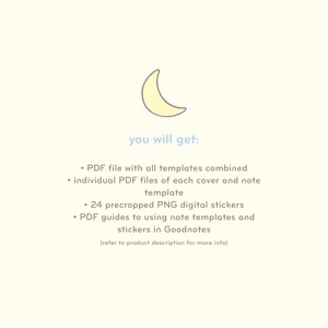 Cute Sky Blue Digital Notebook Template: Dreamland | Goodnotes, Samsung ...