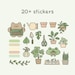 Cute Green Digital Notebook Template: Plant Friends | Goodnotes ...