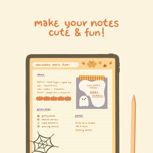Cute Halloween Digital Note Templates: Spooky Season | for Goodnotes ...