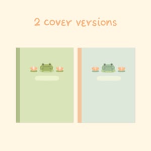 Cute Digital Note Templates: Froggy Fun | for Goodnotes, Samsung Notes ...