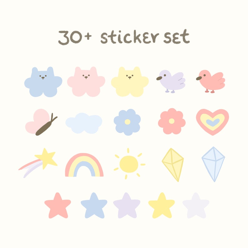 Cute Digital Note Templates: Dreamy Days for Goodnotes Ipad - Etsy