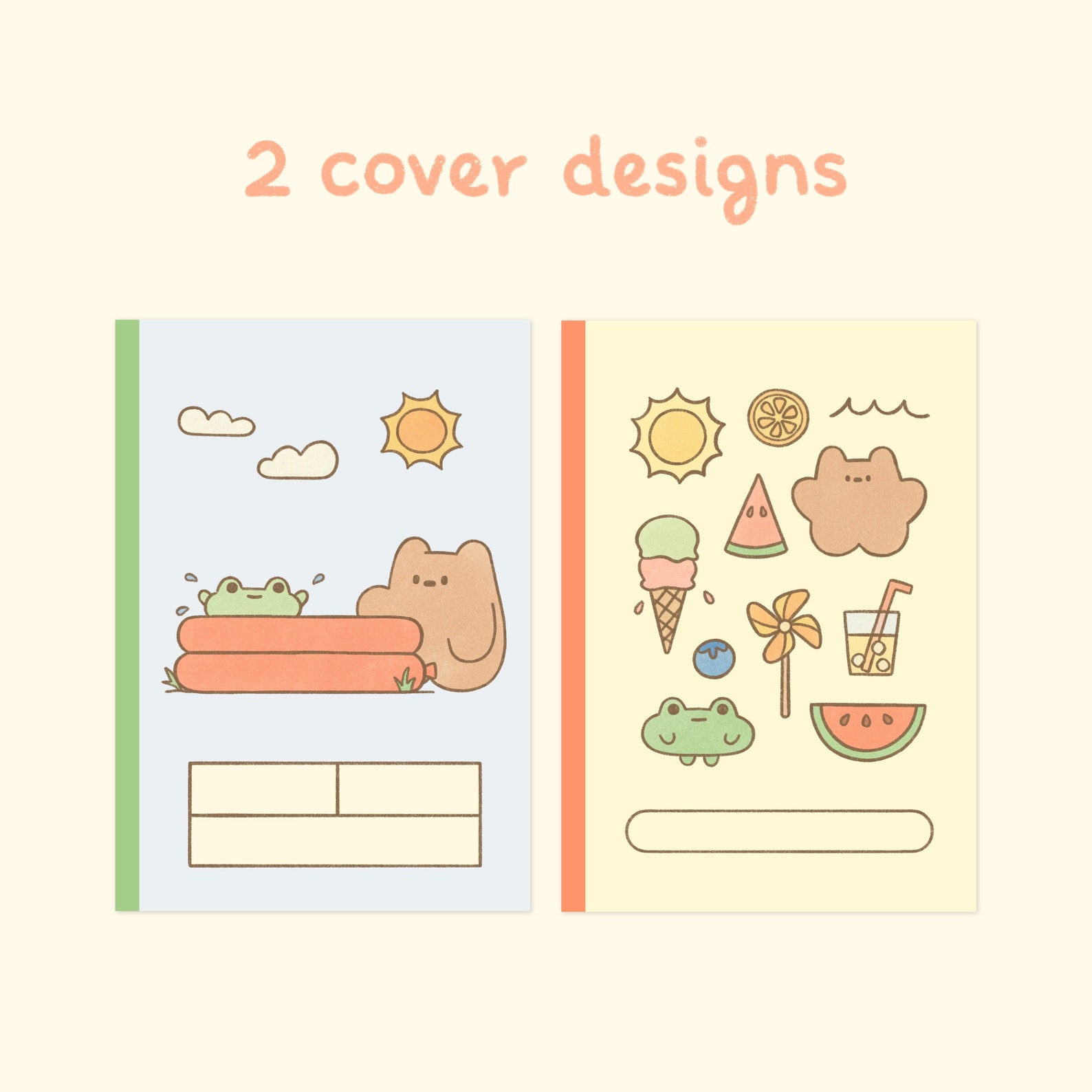 Cute Digital Notebook Template: Summer Fun Goodnotes, Samsung Notes ...