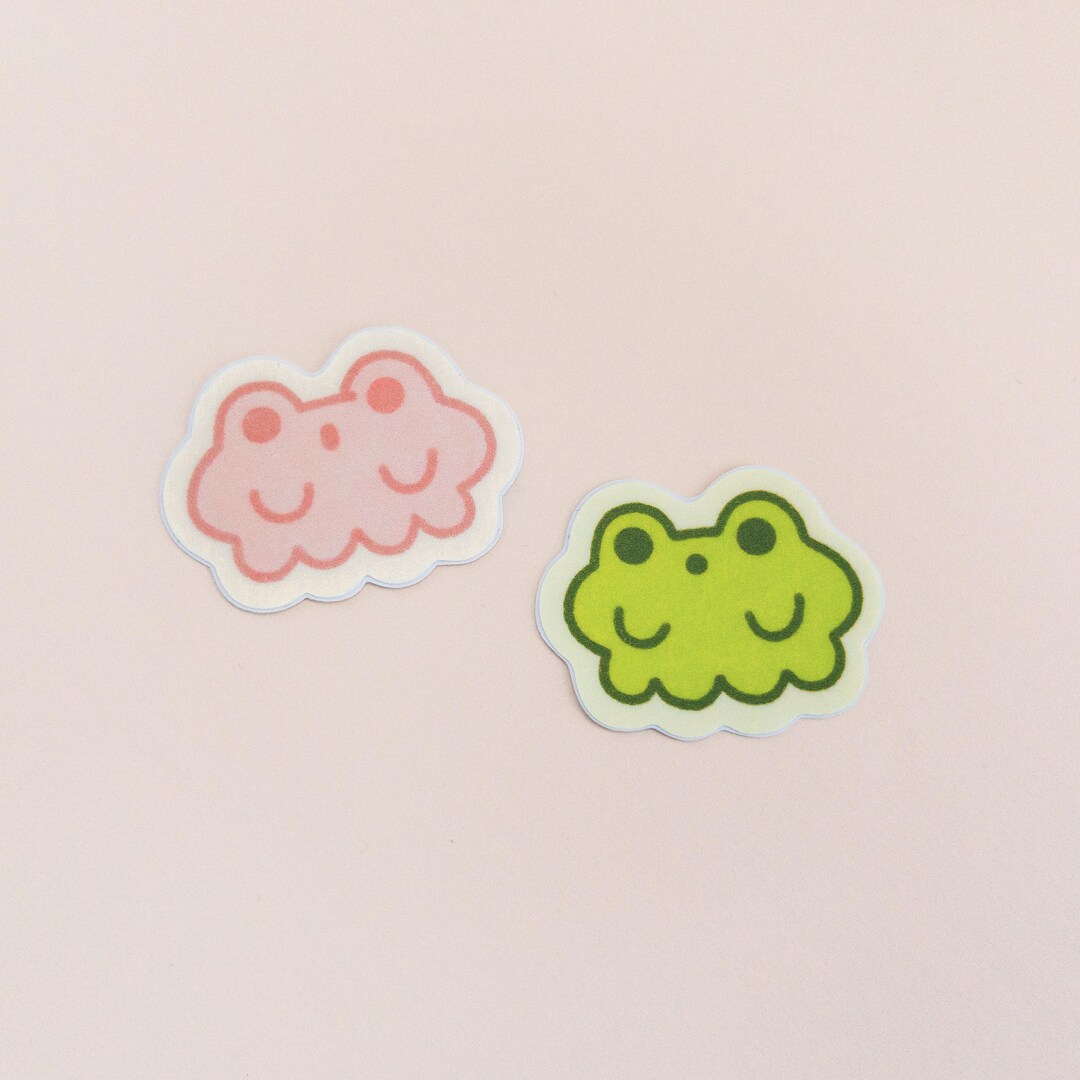 Spoopy Frog Ghosts Sticker Set Cute Waterproof Matte Die Cut Stickers ...
