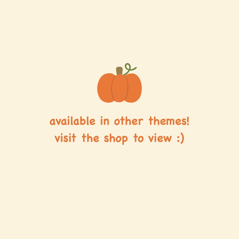 Cute Halloween Digital Note Templates: Spooky Season for - Etsy