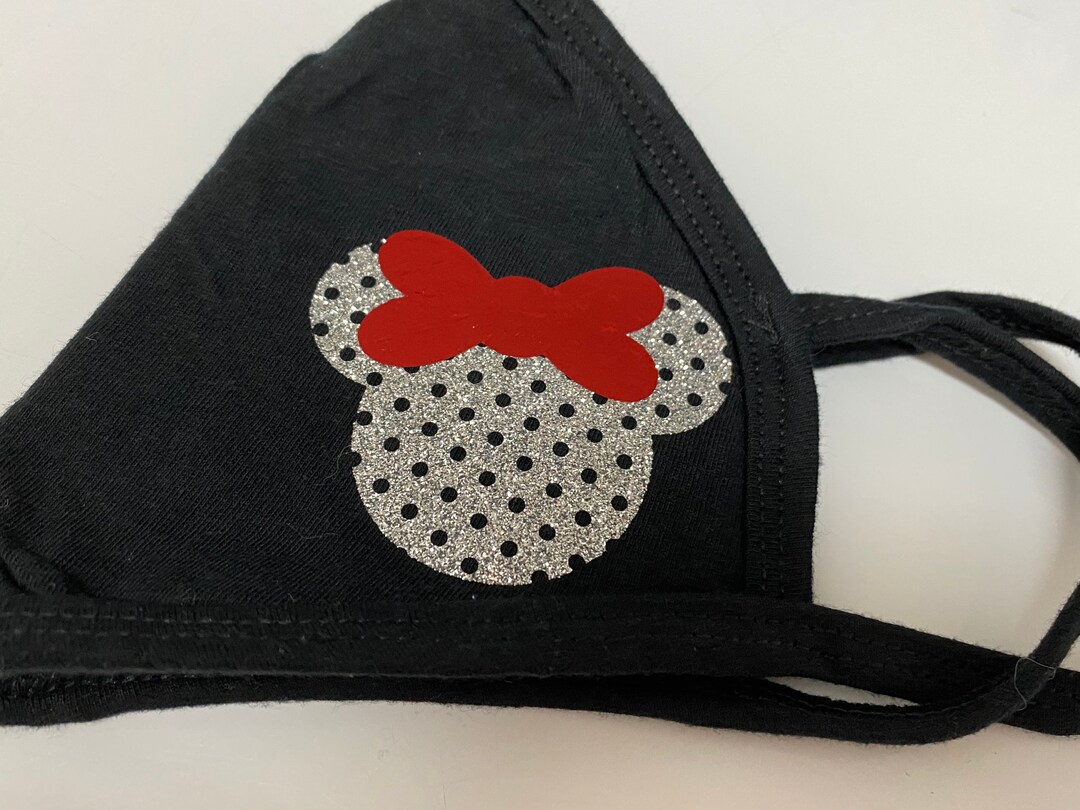 Minnie Mouse Face Mask - Etsy