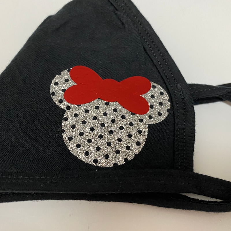 Minnie Mouse Face Mask - Etsy