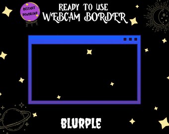 Yellow Y2K Windows Cam Border Twitch Discord Youtube | Etsy