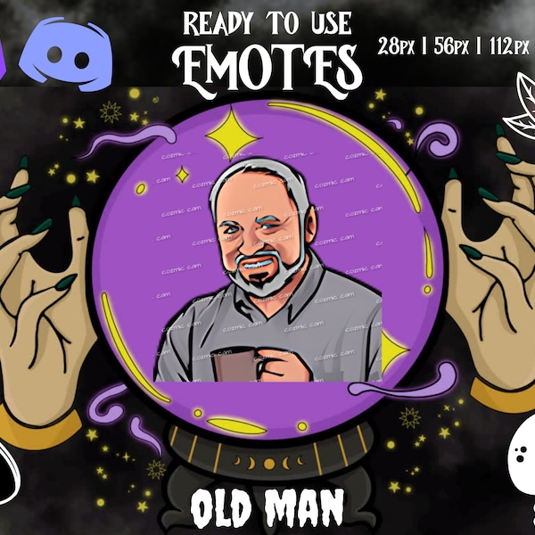 Twitch Overlay Old Man - Etsy