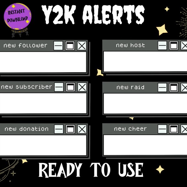 Y2k Twitch Overlay - Etsy