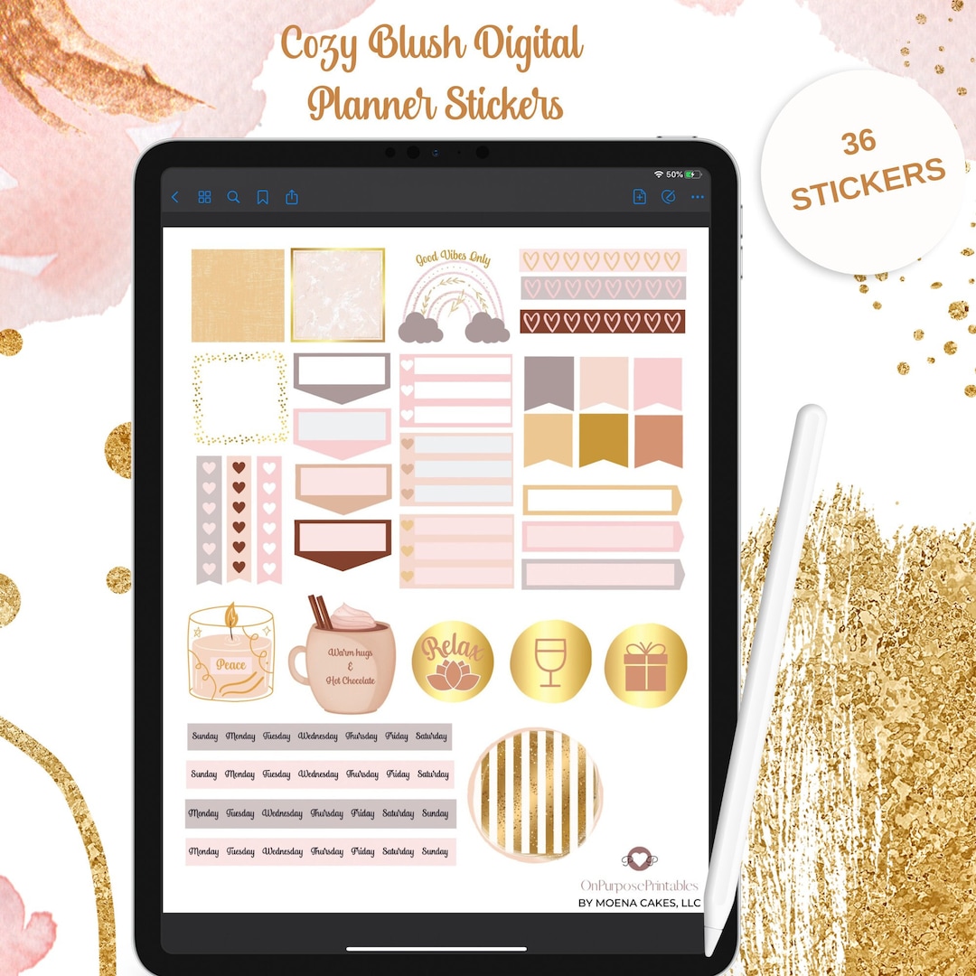 Digital Sticker Sheet for Goodnotes |pre-cropped Digital Stickers for ...