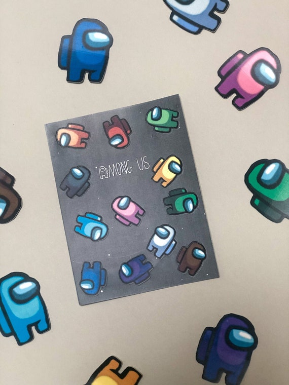 Among Us Sticker Sheet AUTOCOLLANT GRATUIT inclus | Etsy