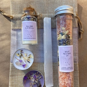 Moon Ritual Kit. Low Energy Witch Practice. Full & New Moon. Candles ...