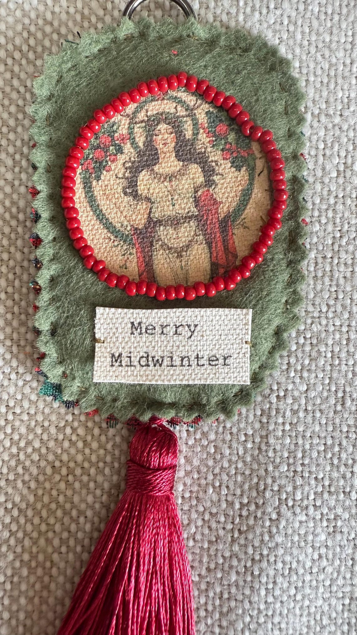 Yule / Traditional Christmas Tree Decorations. Slow Stitched ...