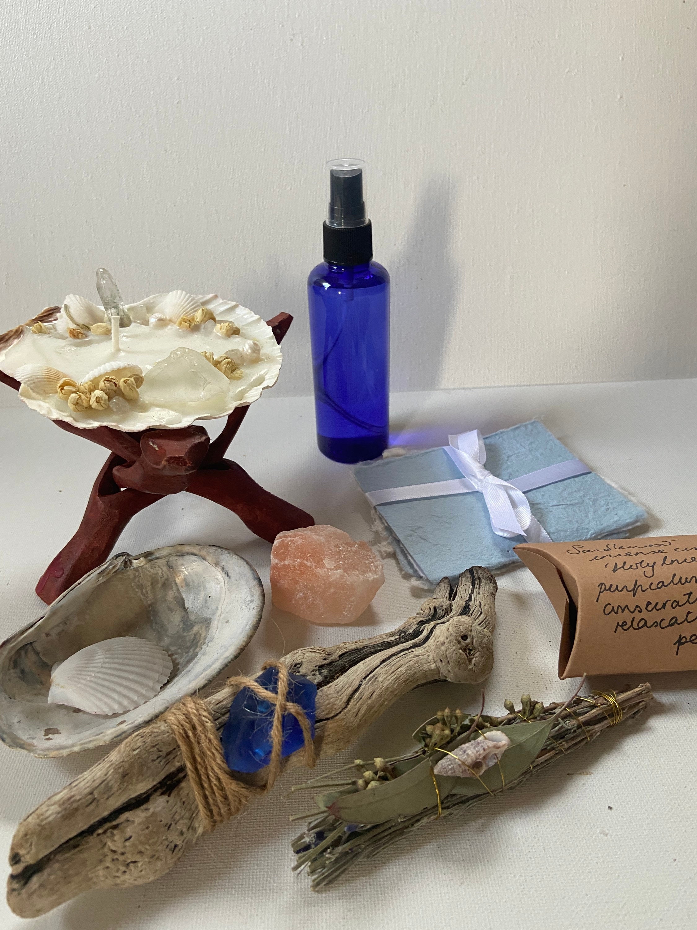 Full Moon and Fire Bowl Ceremony Ritual Kit. Soy Shell Candle | Etsy