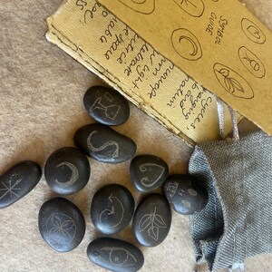 Handcrafted Casting Witch Stones. Oracle Divination Tool. Pagan. Unique ...