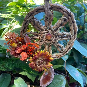 Folkcraft Sun Wheel. Litha, Mabon and Samhain Fall Season Pagan Decor ...