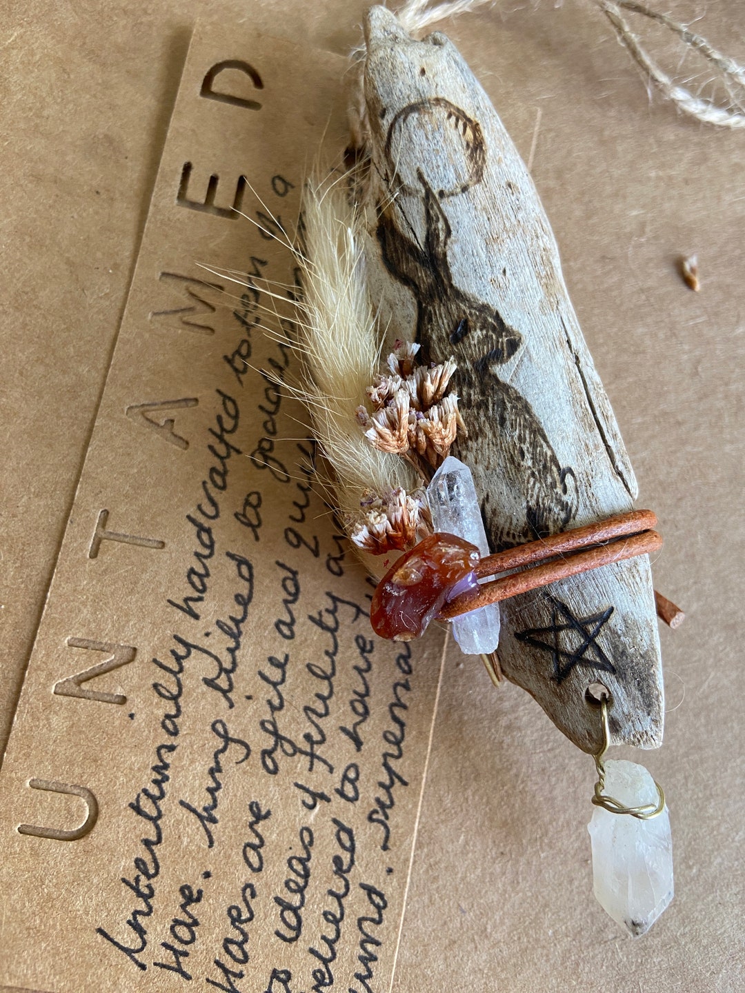 Hare Animal Spirit Totem. Handcrafted W. Celt & Norse Magical ...