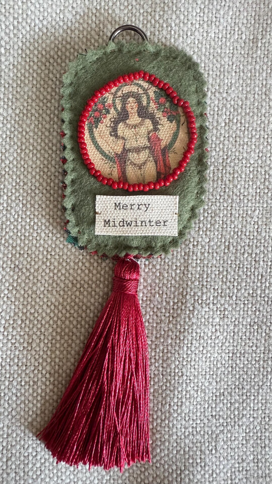 Yule / Traditional Christmas Tree Decorations. Slow Stitched ...