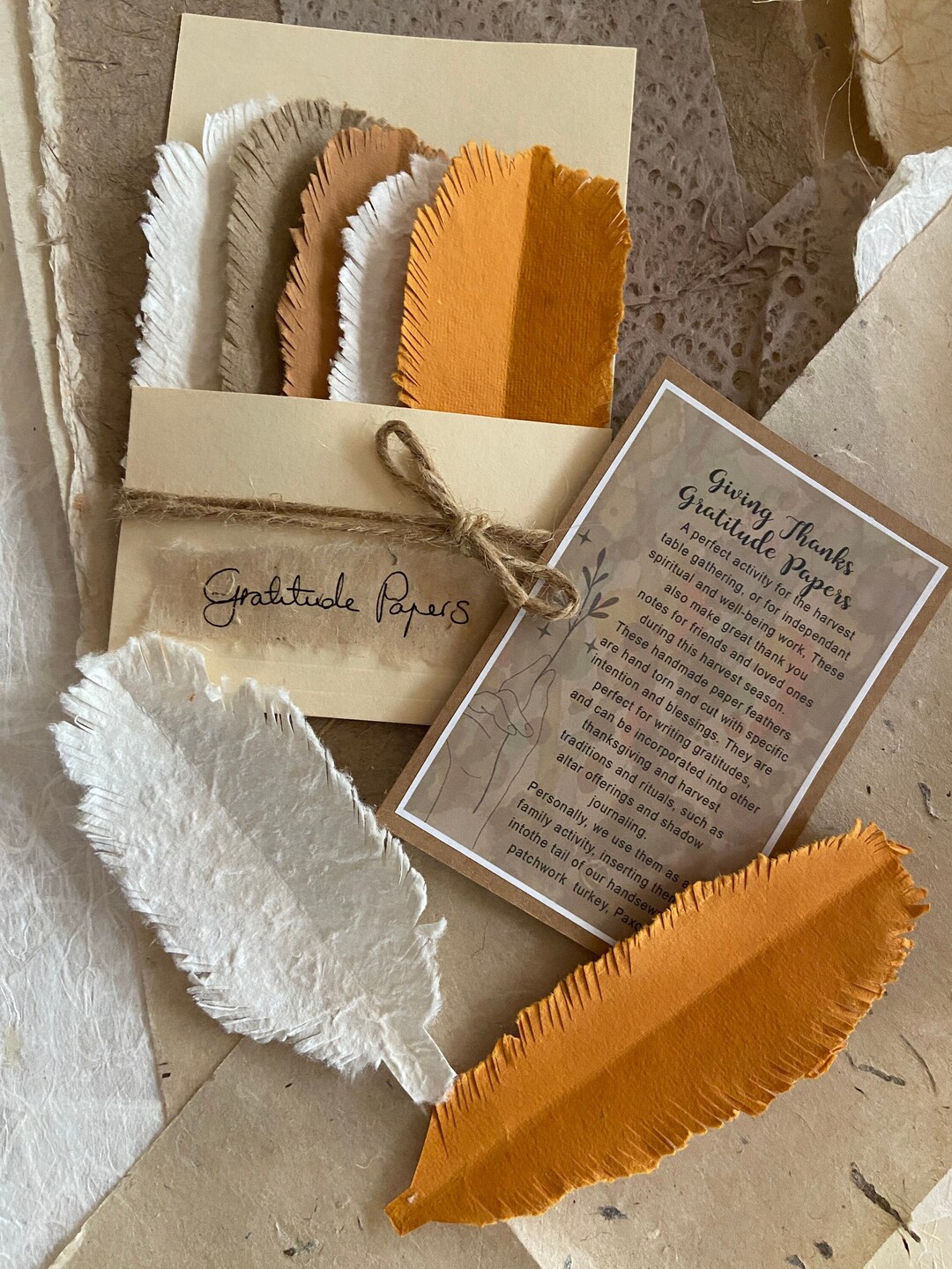 Gratitude, Thanksgiving, Harvest Papers in Feather Design for Family ...