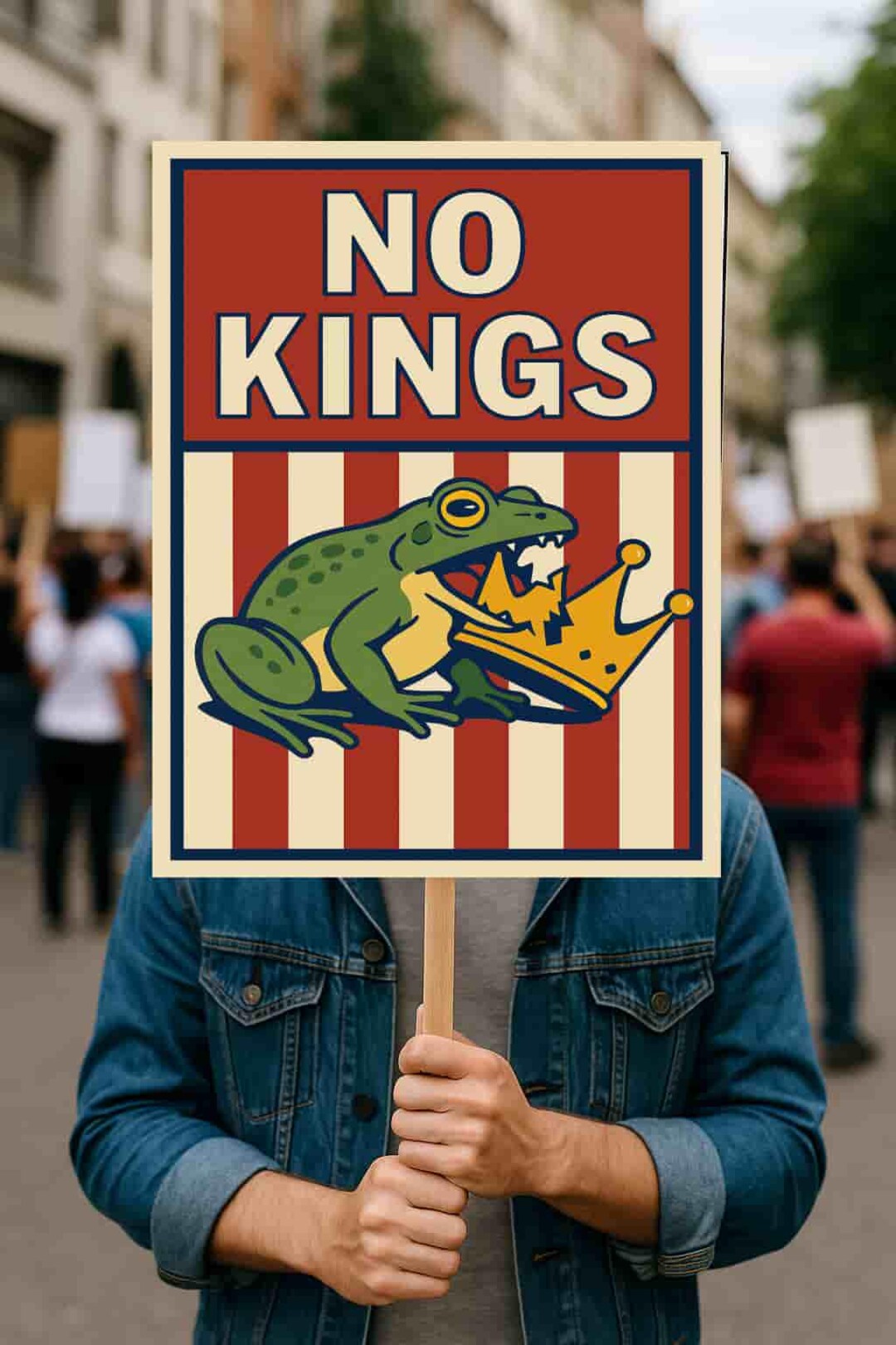 Freedom Has No Kings Frog– Printable Protest Sign | Digital Instant ...