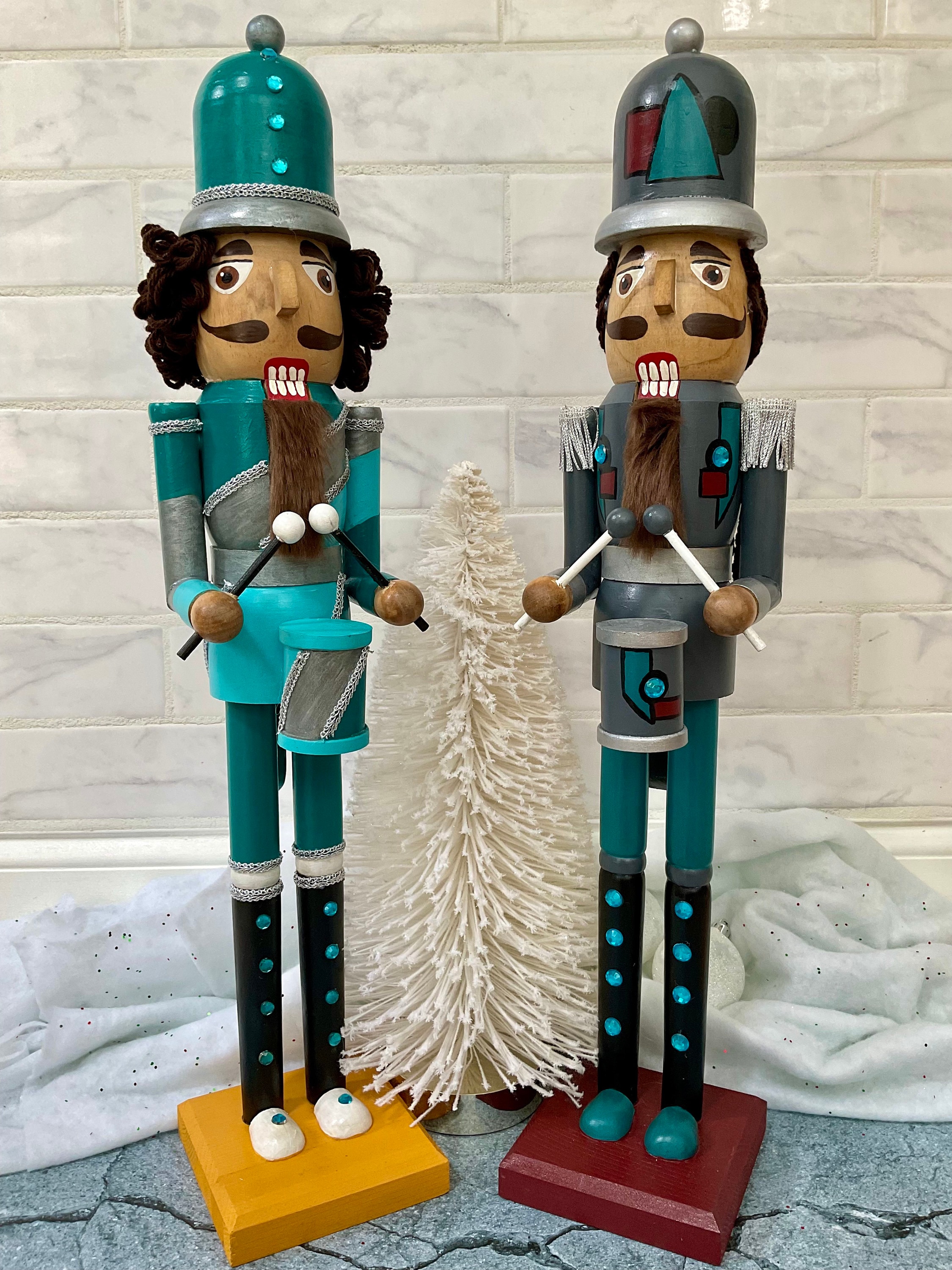 African American Nutcracker Gray Shapes , Christmas, Holiday, Decor - Etsy