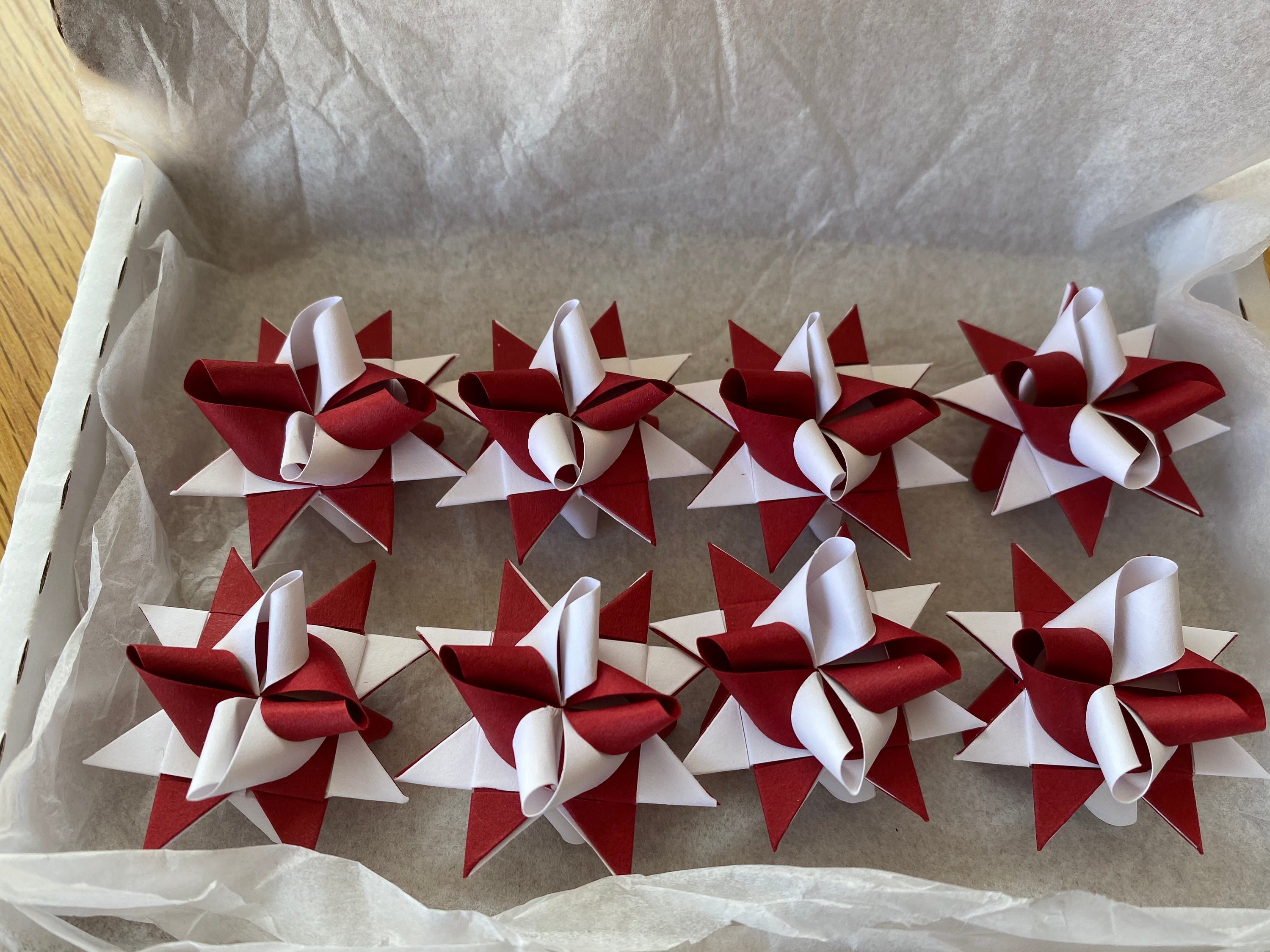 Scandinavian Folded Paper Stars - Premade Pack of 8 Stars - Etsy