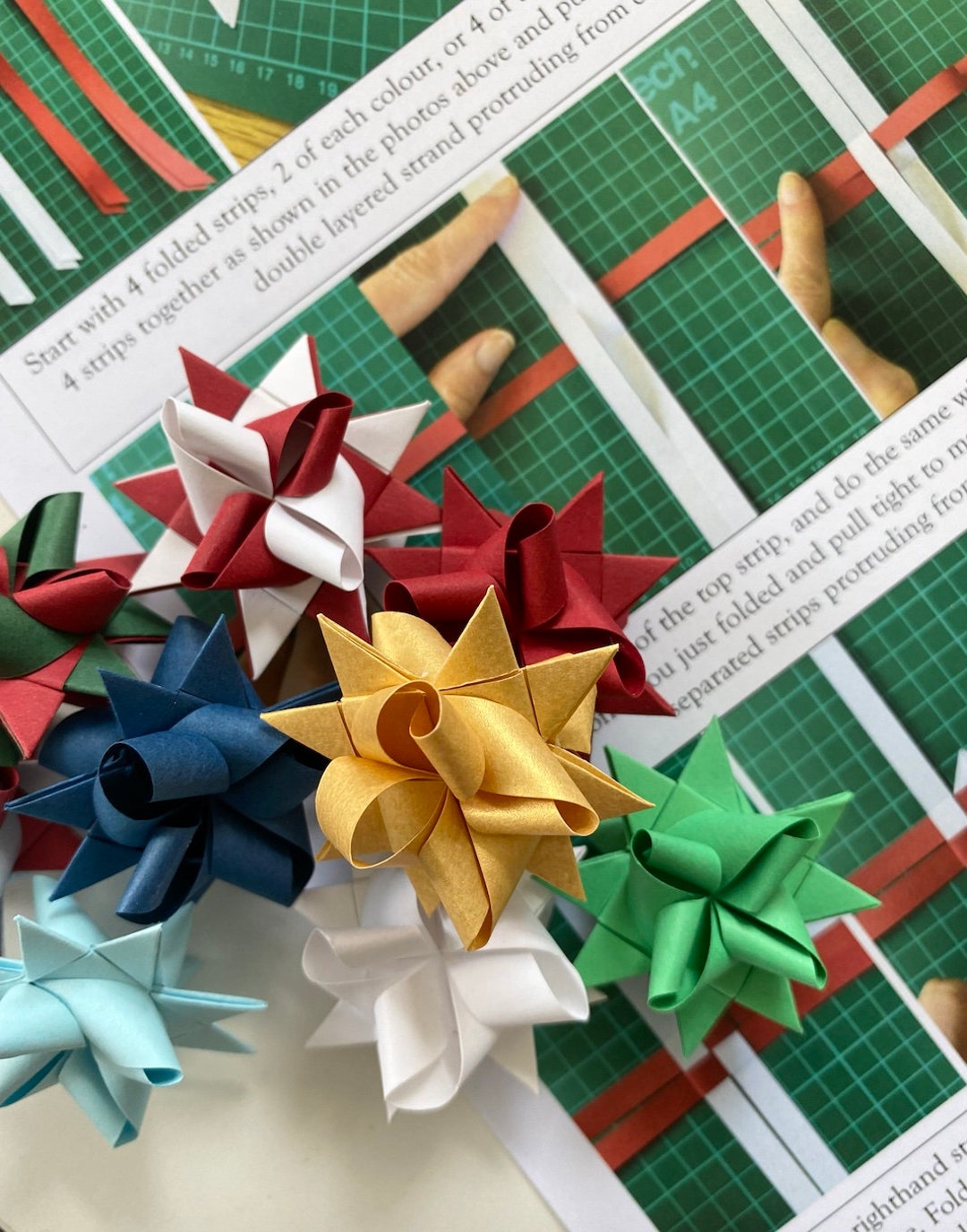 Paper Origami Star Instructions (download) - Etsy
