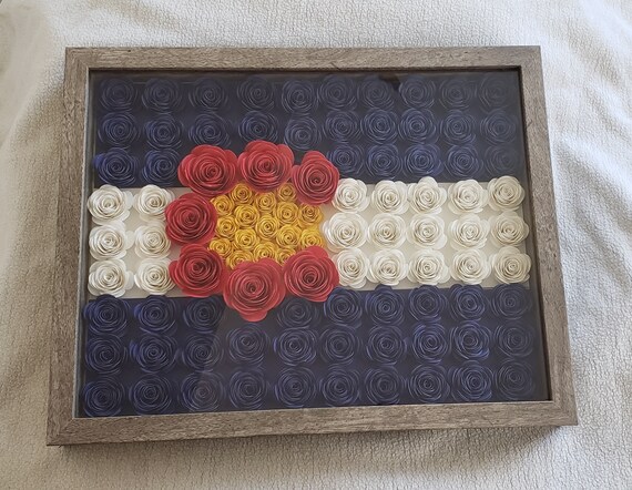 Colorado Flag Shadow Box - Etsy