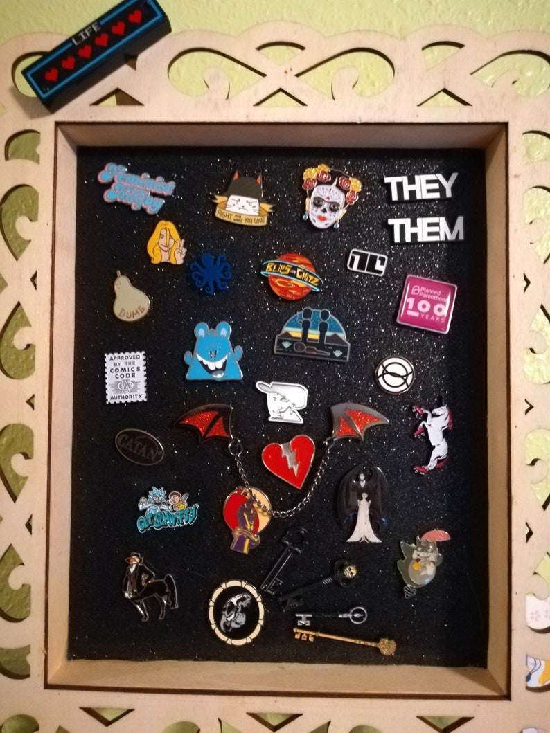 Enamel Pin Display Box - Etsy